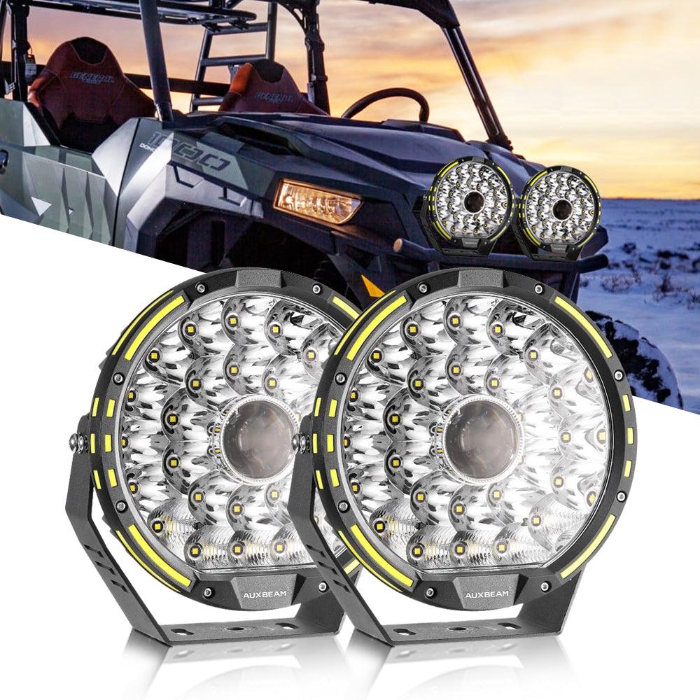9 INCH 12V Off Road LED Driving Lights LED Work Lights for for ATV UTV ...